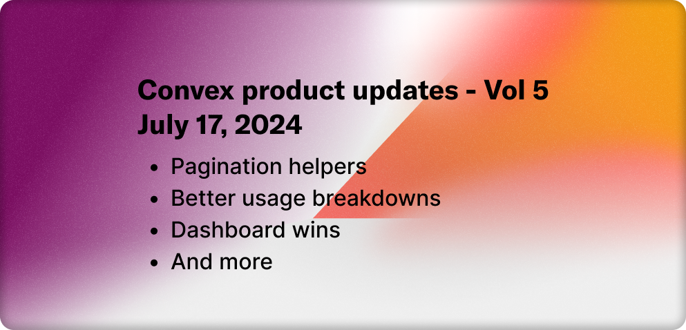 Product Update - Volume 5