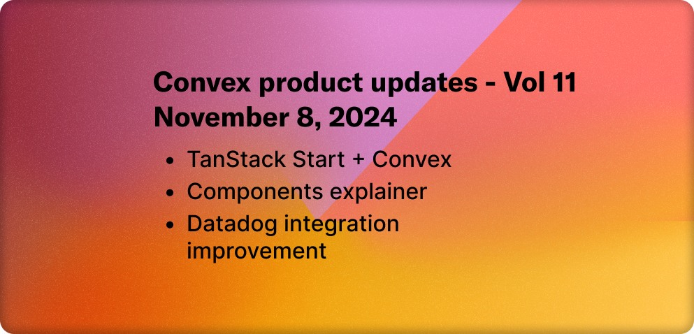 Product Updates Volume 11